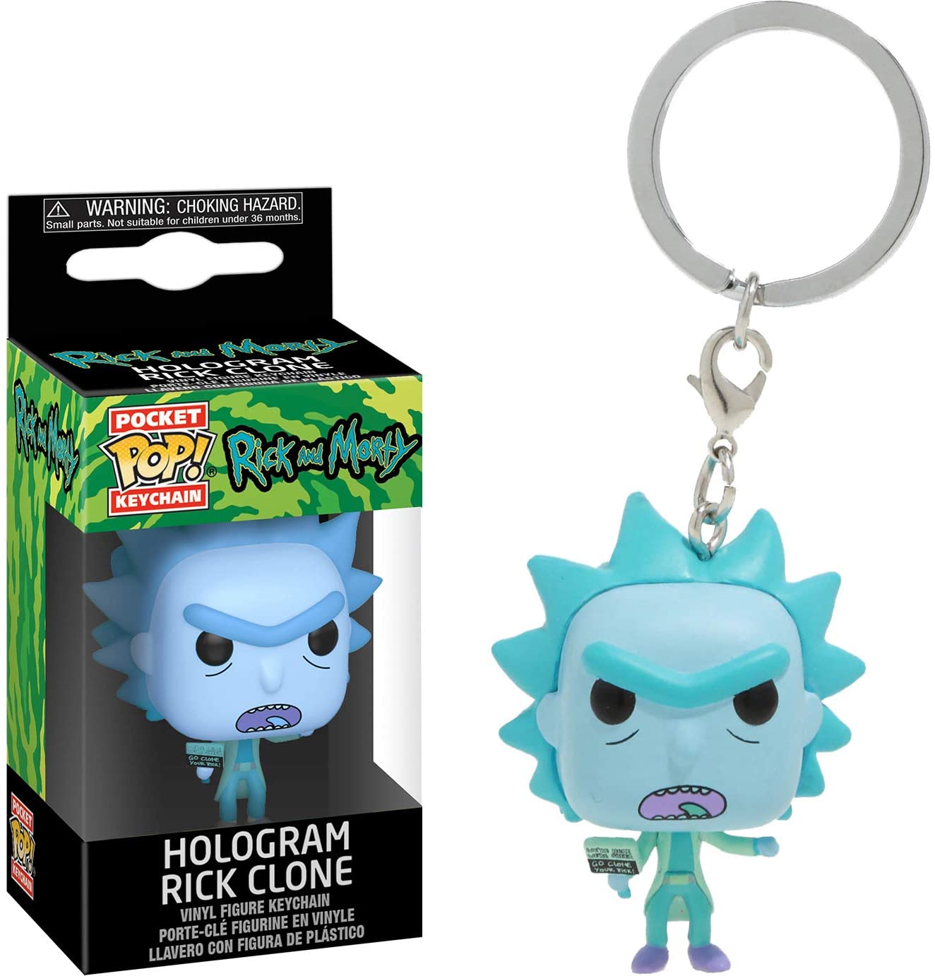 CHAVEIRO HOLOGRAM RICK CLONE FUNKO POP POCKET KEYCHAIN - ZONA DE GEEK CHAVEIRO HOLOGRAM RICK CLONE FUNKO POP POCKET KEYCHAIN - ZONA DE GEEK